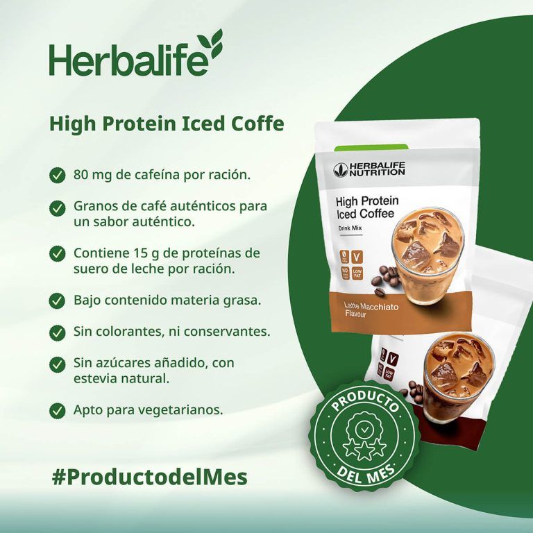 🌿 High Protein Herbalife ® | Iced Coffee (322g) : Café Proteico
